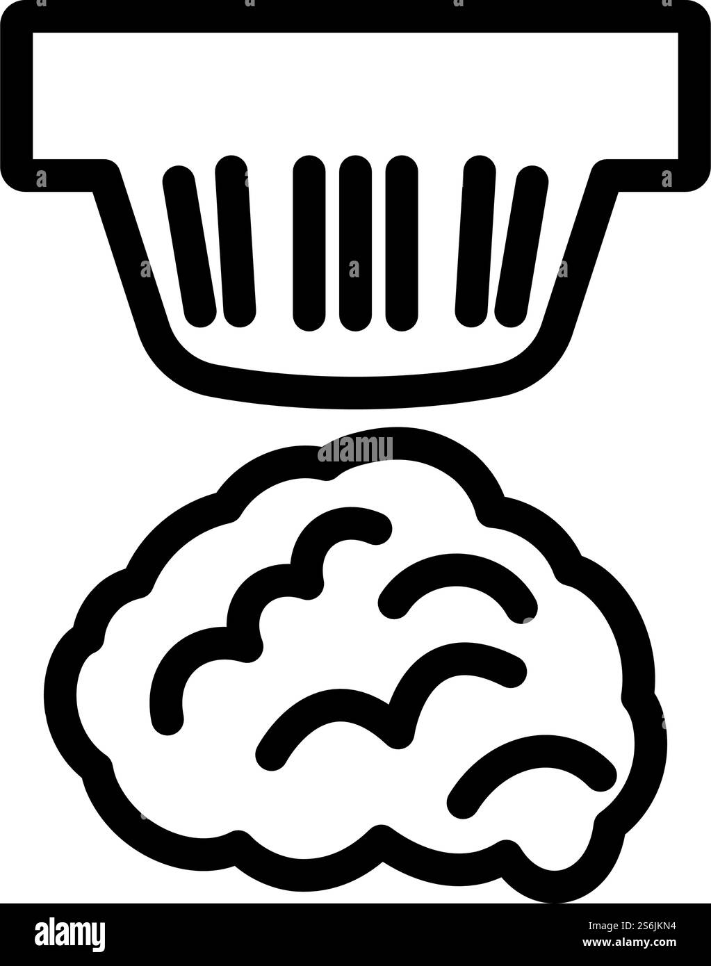 Smoke Sensor Icon. Bold outline design with editable stroke width ...