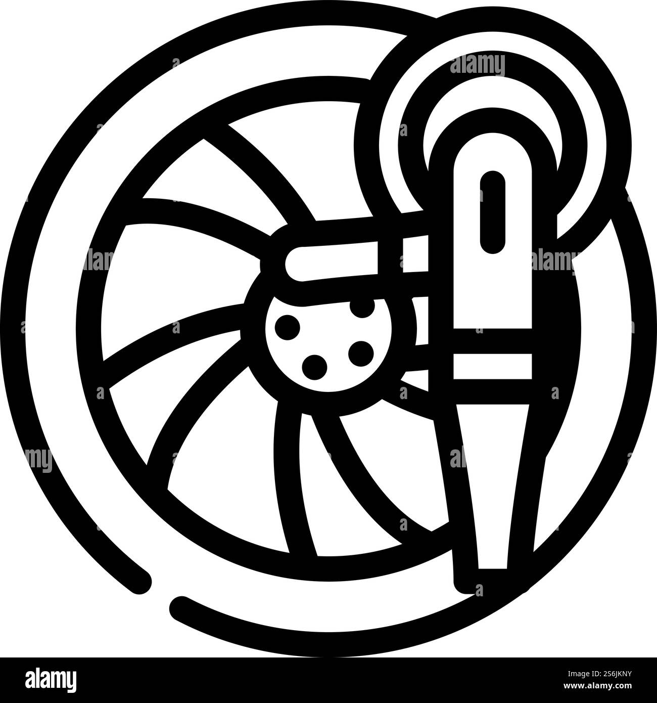 wheel disc car polishing line icon vector. wheel disc car polishing ...