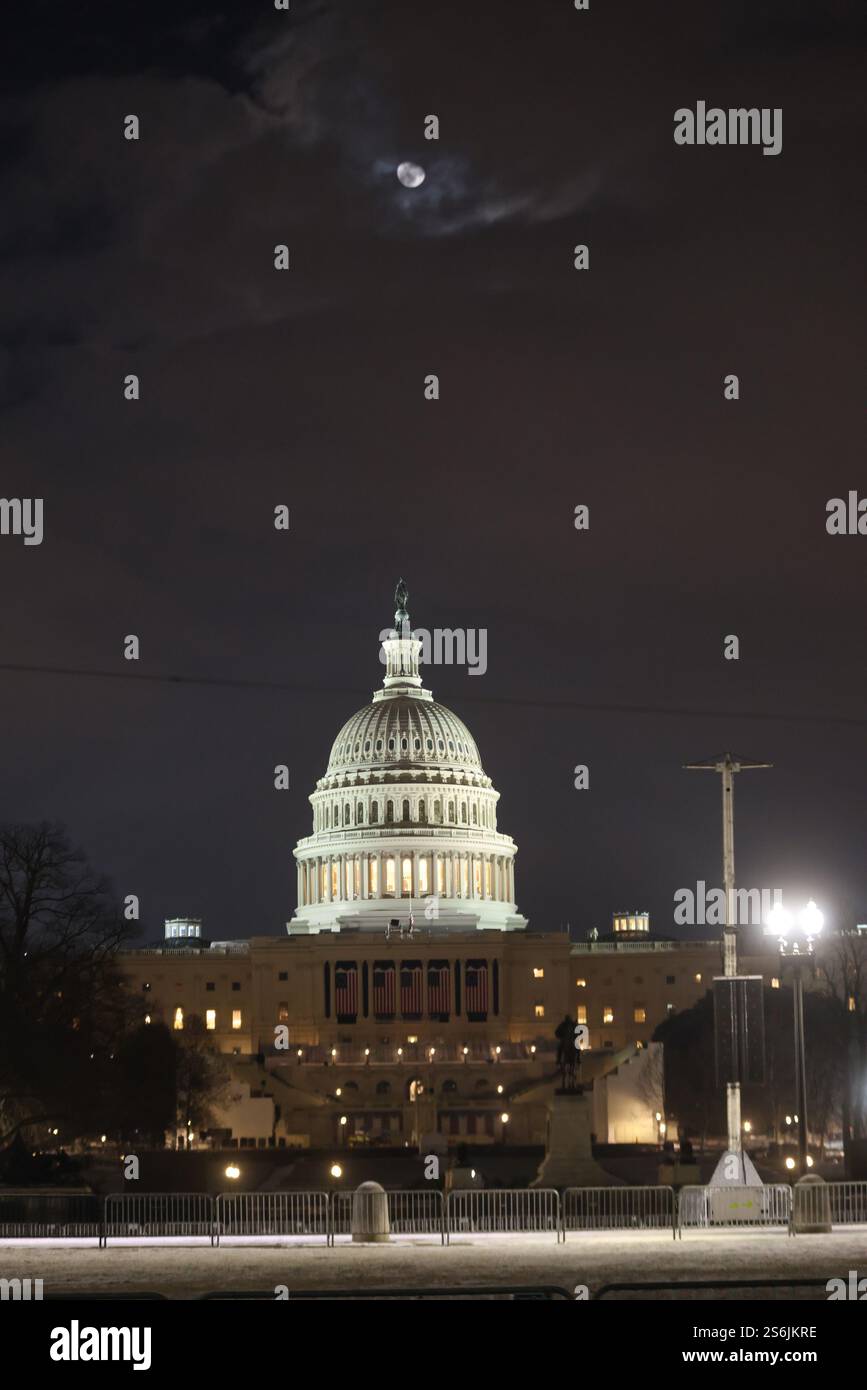 Washington, DC, USA. 16th Jan, 2025. View of Capitol Hill as Washington ...
