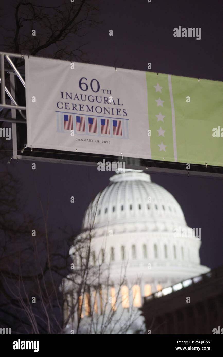 Washington, DC, USA. 16th Jan, 2025. View of Capitol Hill as Washington ...