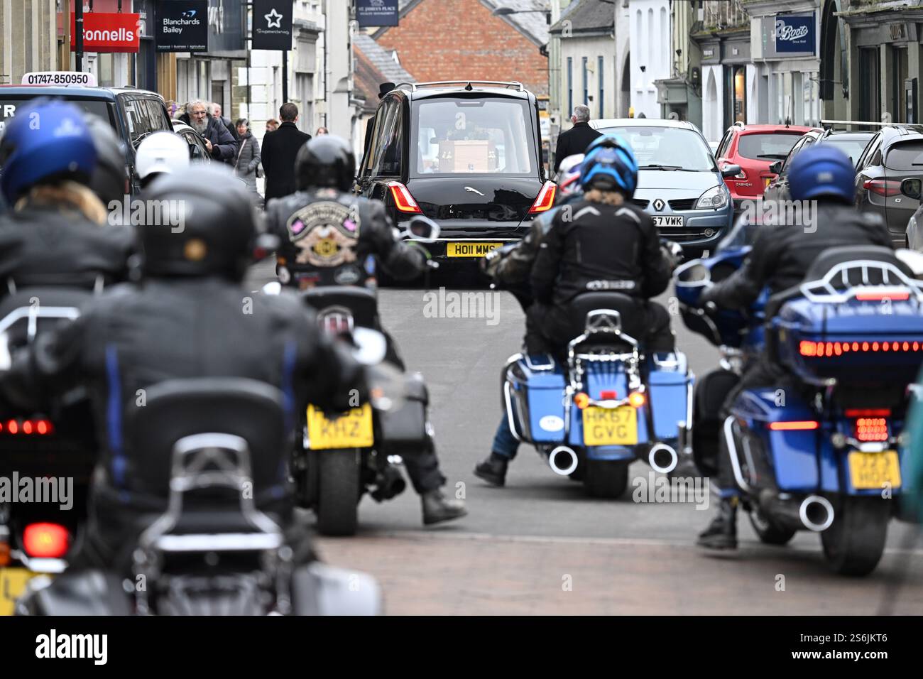 Somerset, UK. January 17th, 2025. The funeral of Radio DJ Johnnie ...