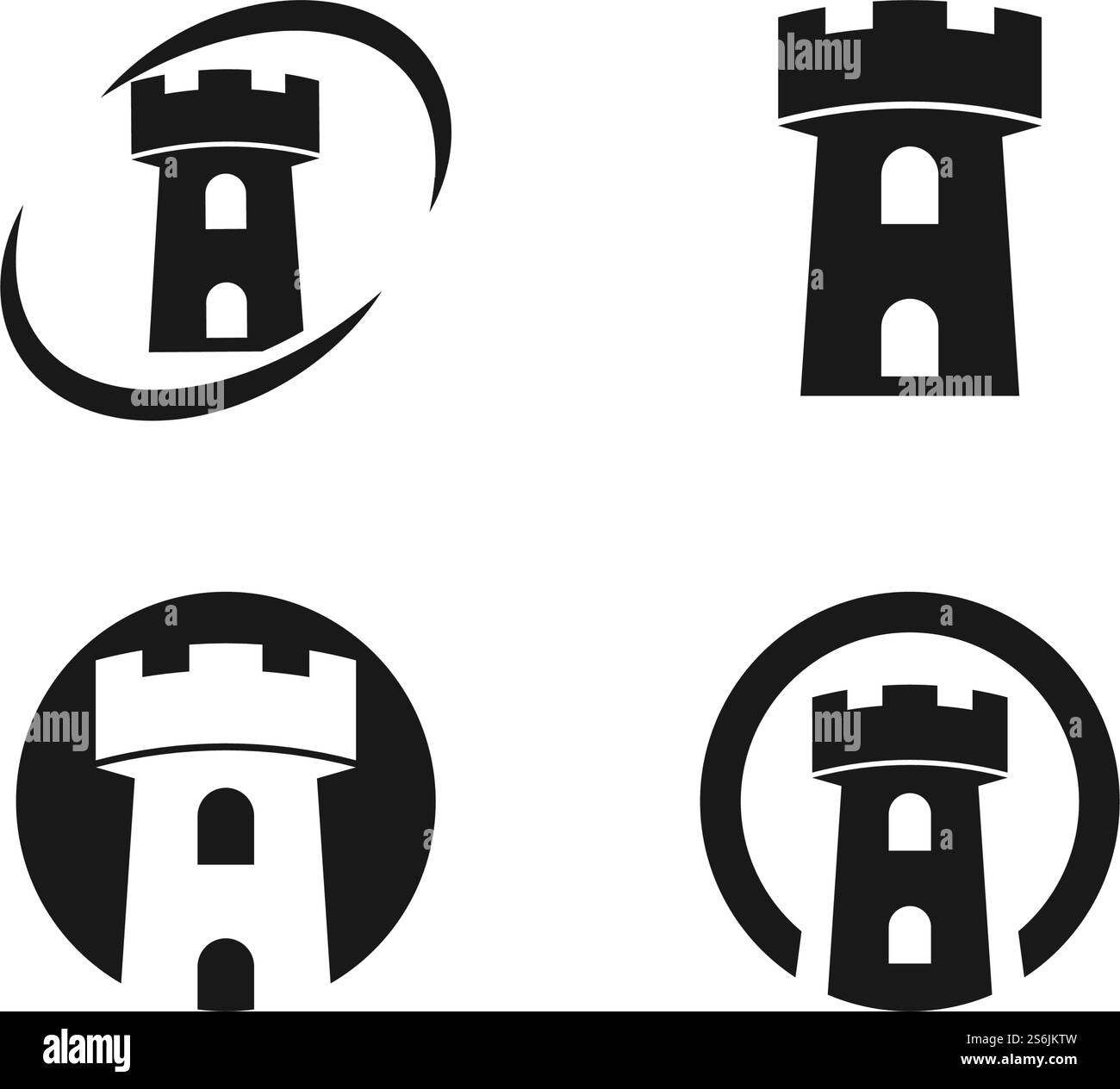 Castle ilustration logo vector template Stock Vector Image & Art - Alamy