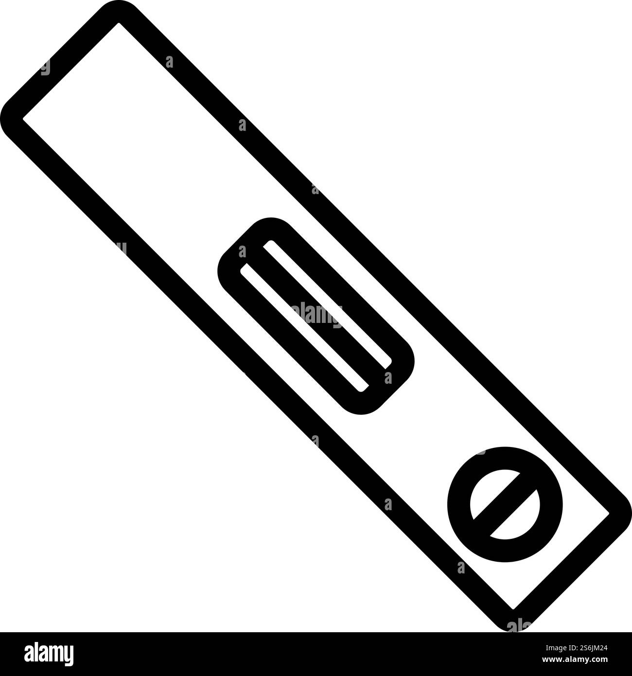 Icon Of Construction Level. Editable Bold Outline Design. Vector ...