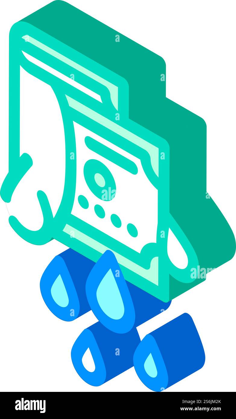 money laundering isometric icon vector. money laundering sign. isolated ...