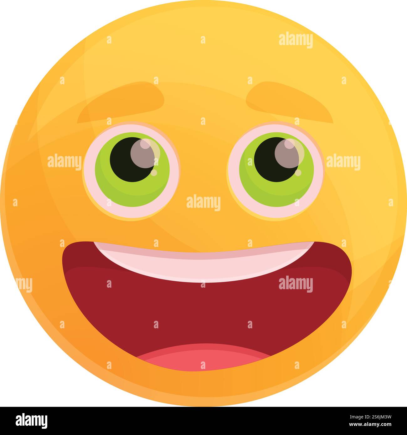 Emoticon laughing hard icon. Cartoon of emoticon laughing hard vector ...