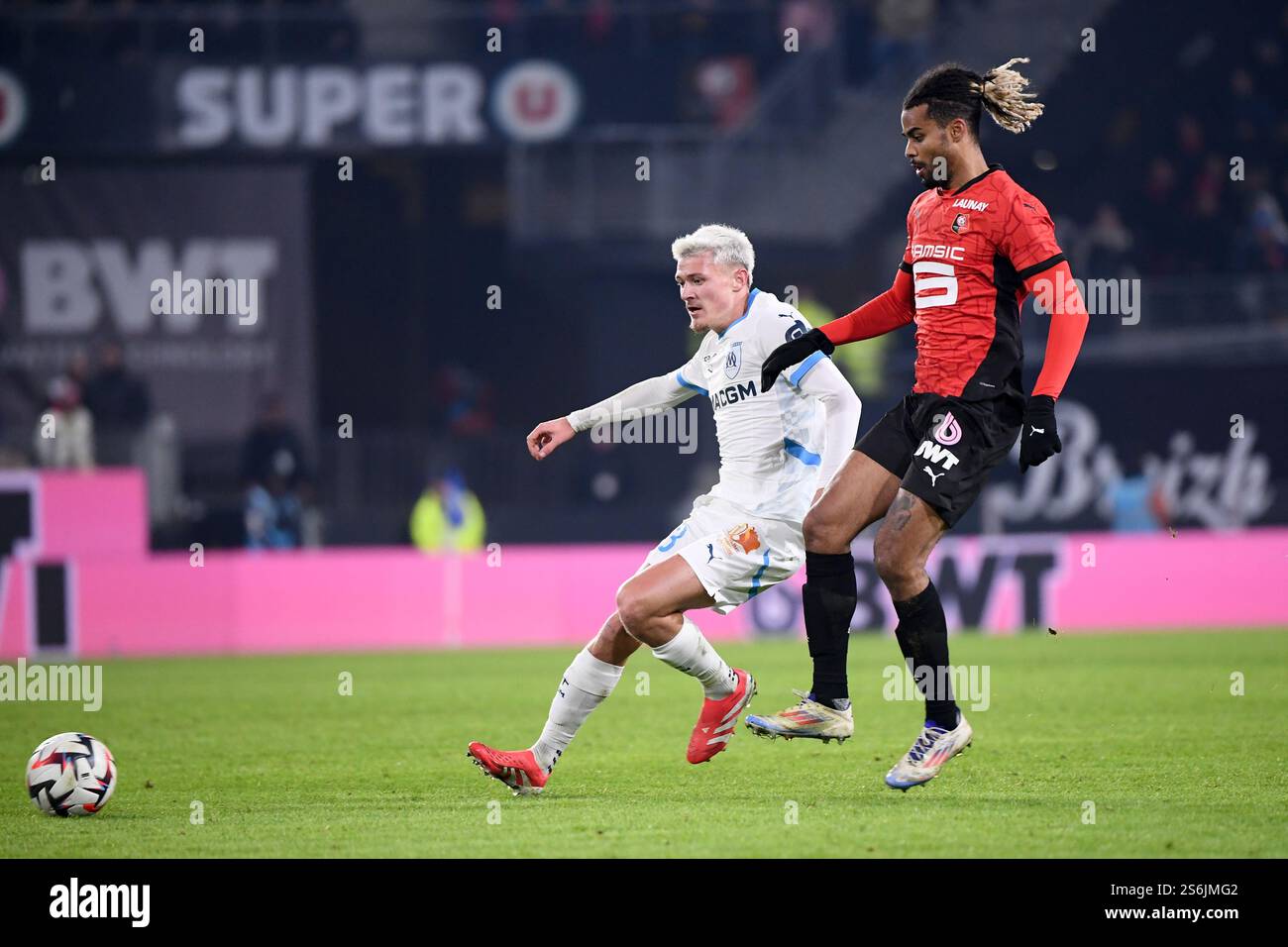 03 Quentin MERLIN (om) - 22 Lorenz ASSIGNON (srfc) during the Ligue 1 ...