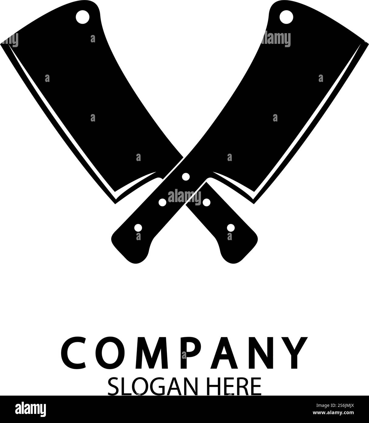 The crossed knives icon. Knife and chef, kitchen symbol. Flat ...