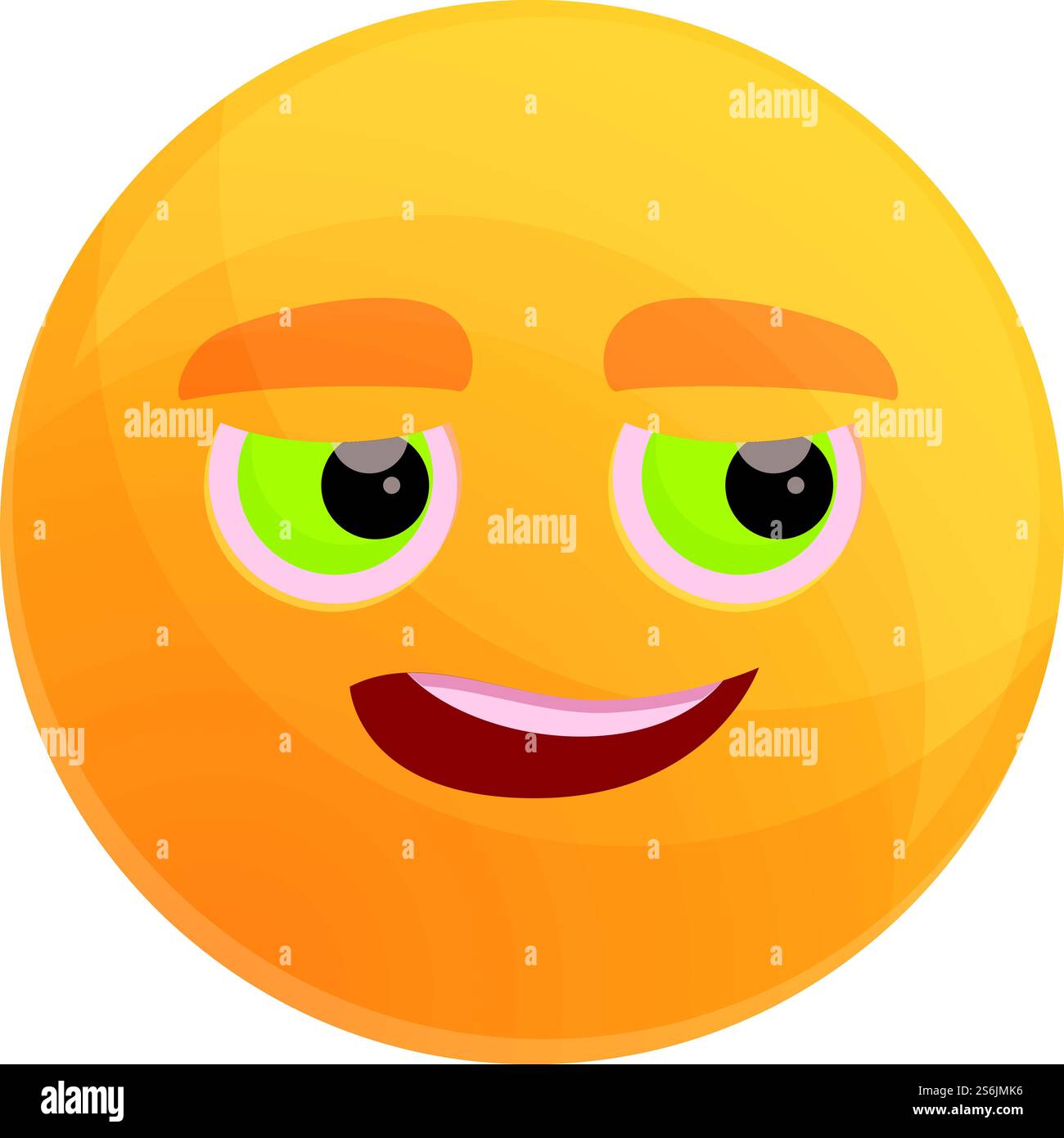 Flirting emoticon icon. Cartoon of flirting emoticon vector icon for ...