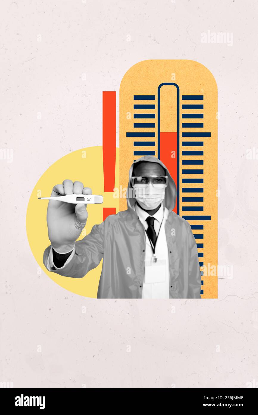 Contemporary vertical poster trend art collage of serious american man ...
