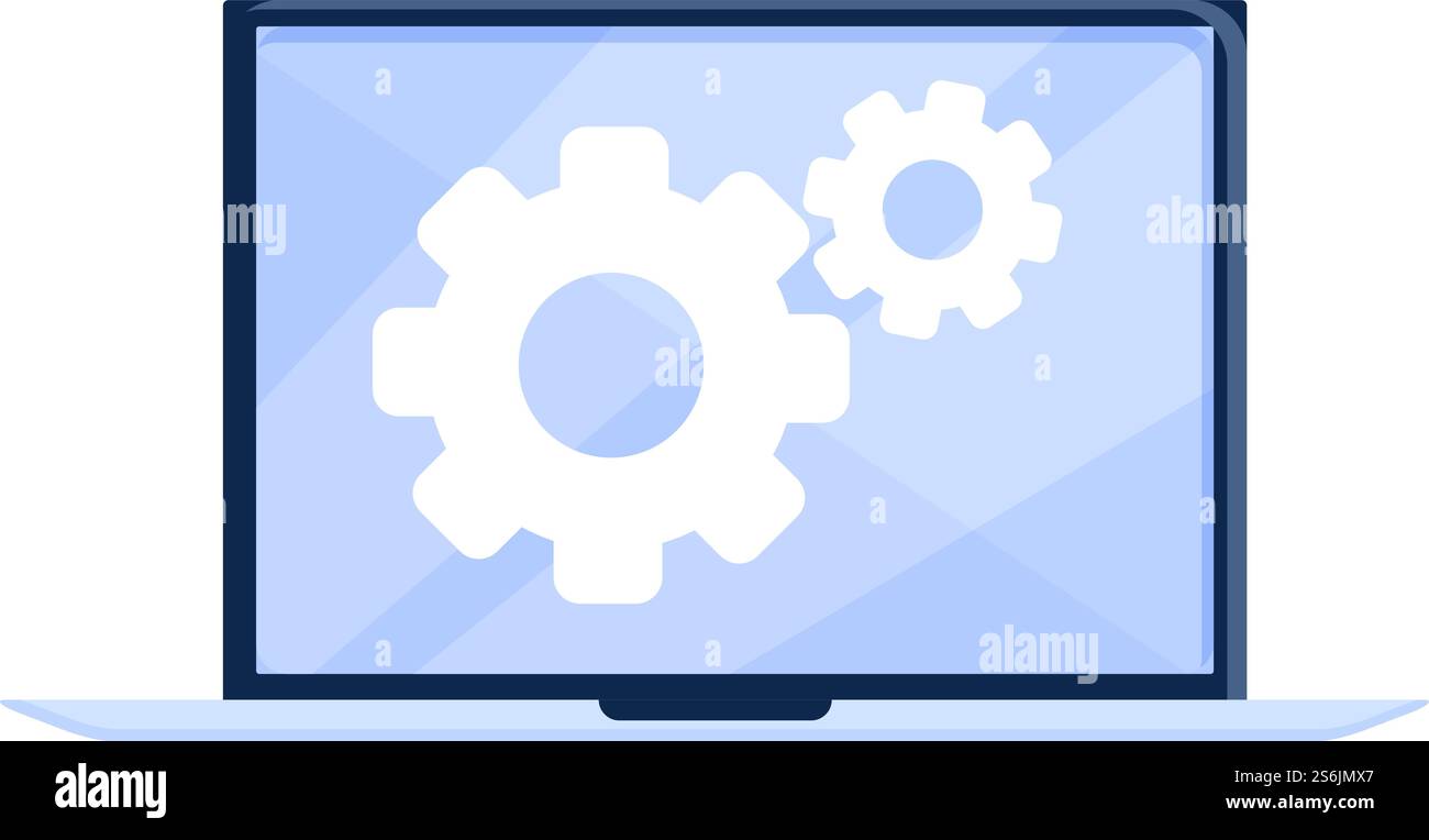 Update laptop repair icon. Cartoon of Update laptop repair vector icon ...