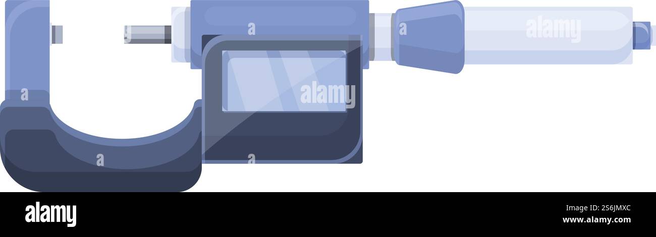 Digital micrometer work icon. Cartoon of Digital micrometer work vector ...