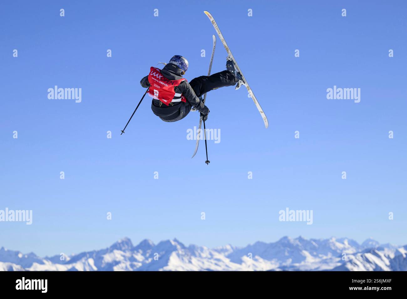 Ailing Eileen Gu of China in action during the final run of the Freeski ...