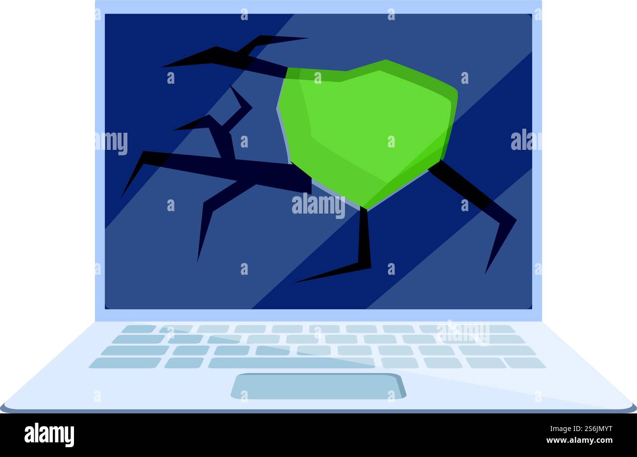 Display laptop repair icon. Cartoon of Display laptop repair vector ...