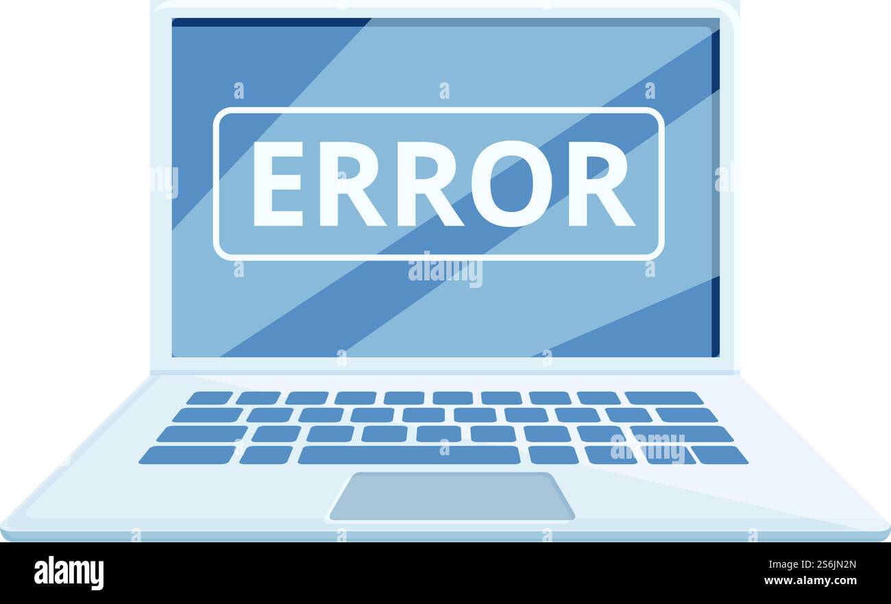 Software error laptop repair icon. Cartoon of Software error laptop ...