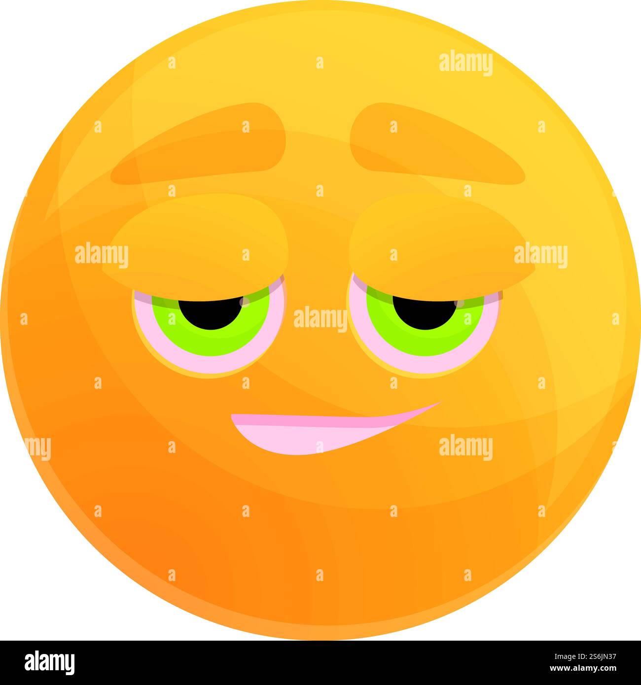 Tired emoticon icon. Cartoon of tired emoticon vector icon for web ...