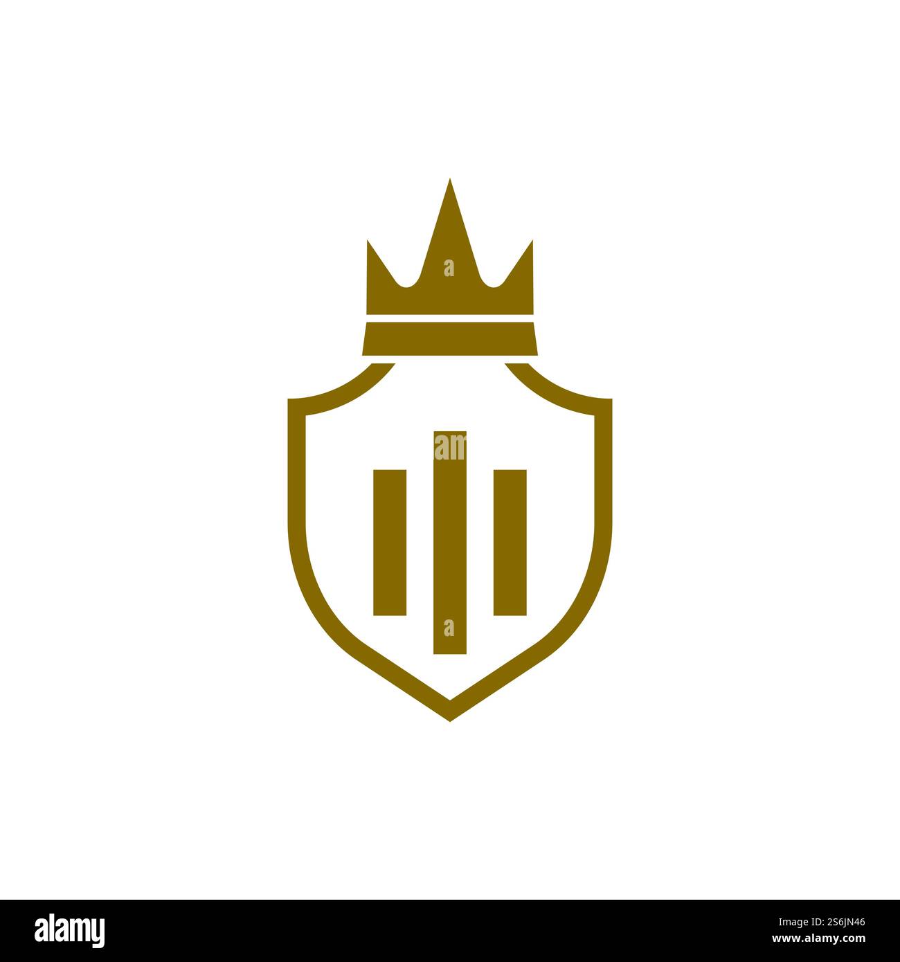Royal King Queen Crown Elegant Luxury logo design Stock Vector Image ...