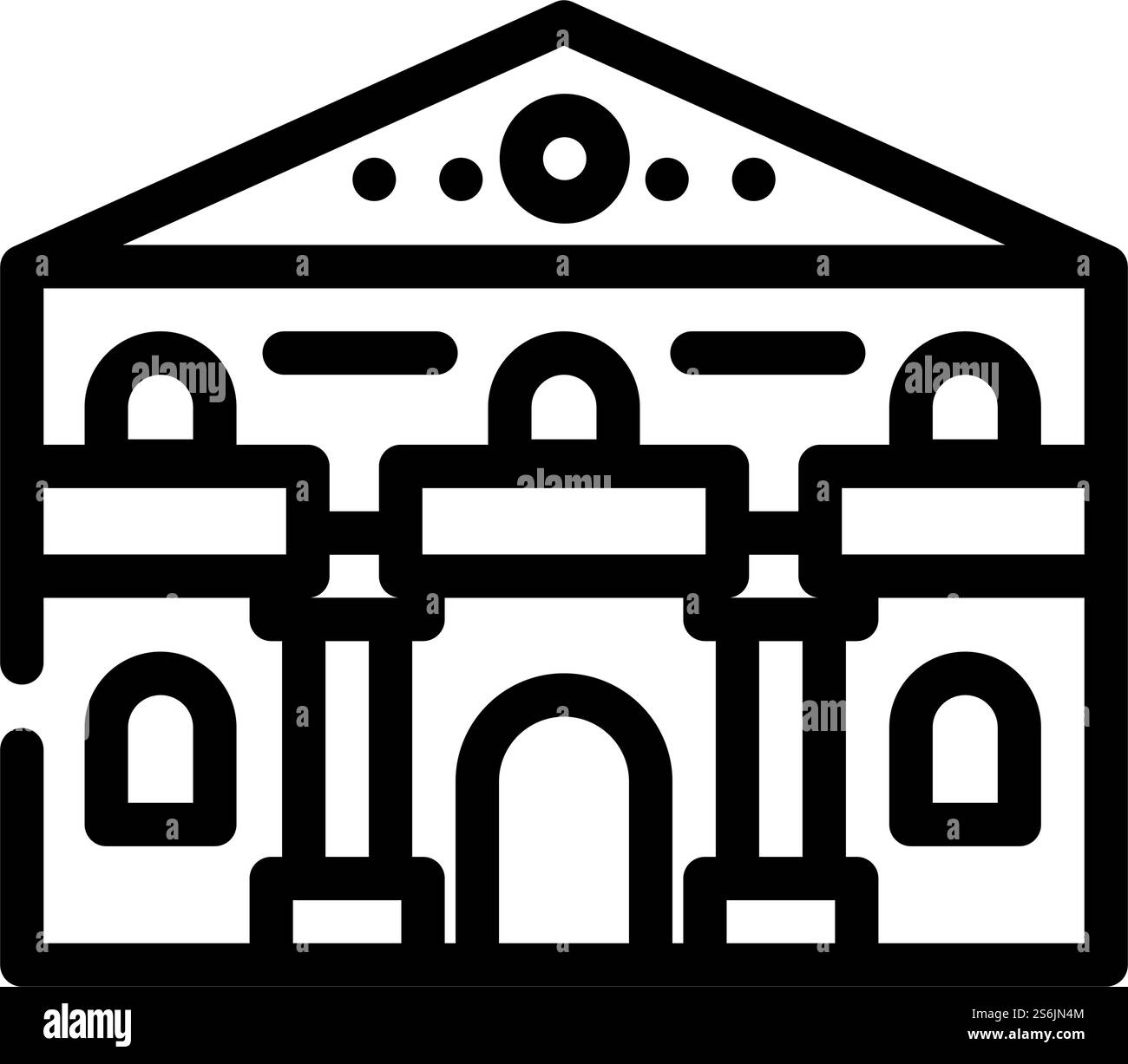 ancient house line icon vector. ancient house sign. isolated contour ...