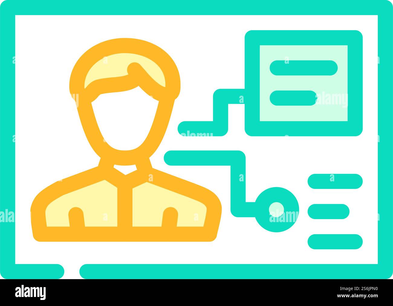 client analysis kyc color icon vector. client analysis kyc sign ...