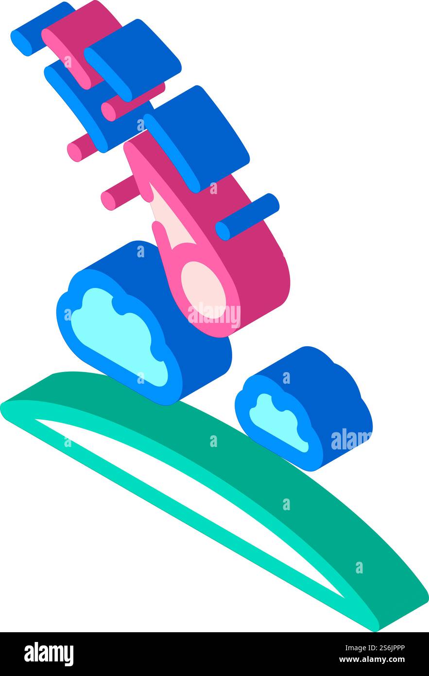 meteor falling disaster isometric icon vector. meteor falling disaster ...