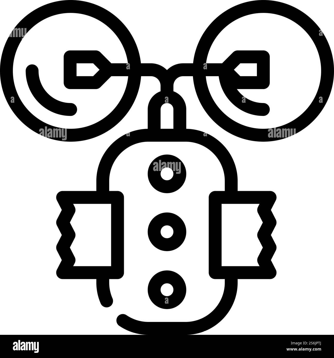 stimulant device line icon vector. stimulant device sign. isolated ...