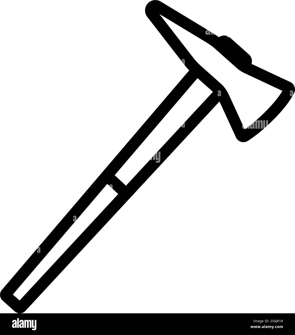 Fire Axe Icon. Bold outline design with editable stroke width. Vector ...