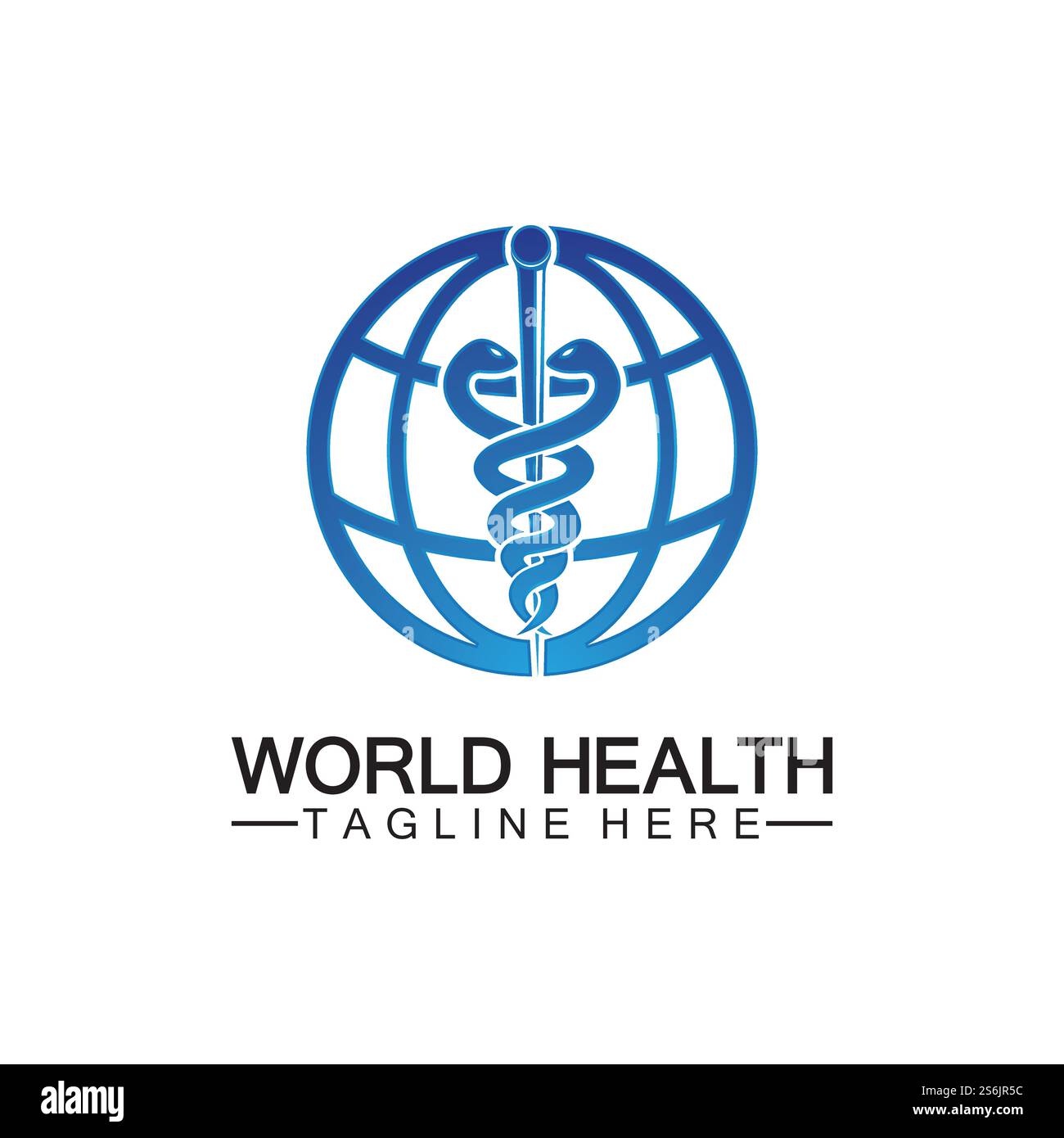 World health logo vector illustration design template Stock Vector ...