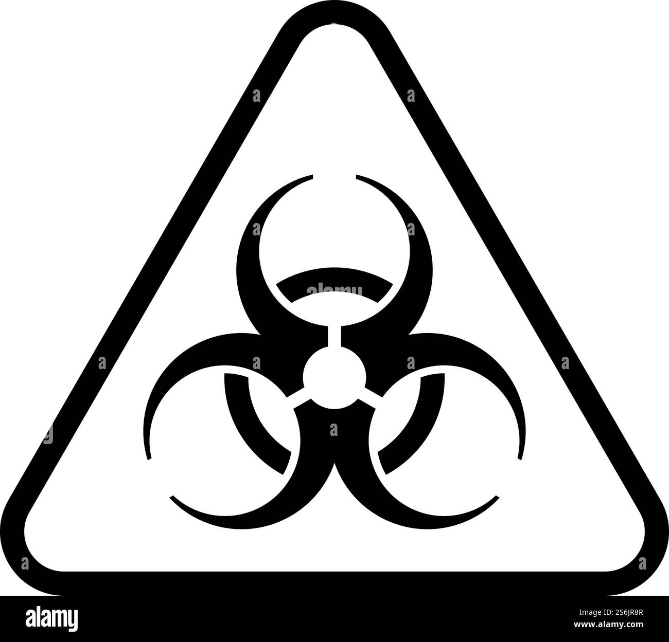 Icon Of Biohazard. Editable Bold Outline Design. Vector Illustration ...