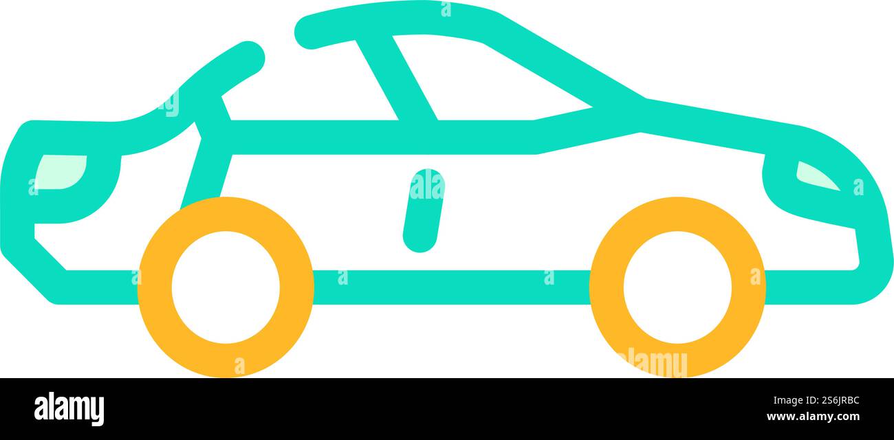 car parking color icon vector. car parking sign. isolated symbol ...