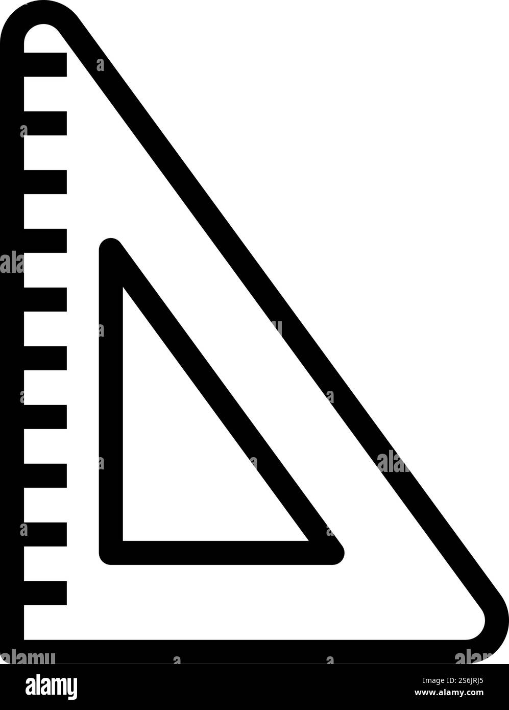 Icon Of Triangle. Editable Bold Outline Design. Vector Illustration ...