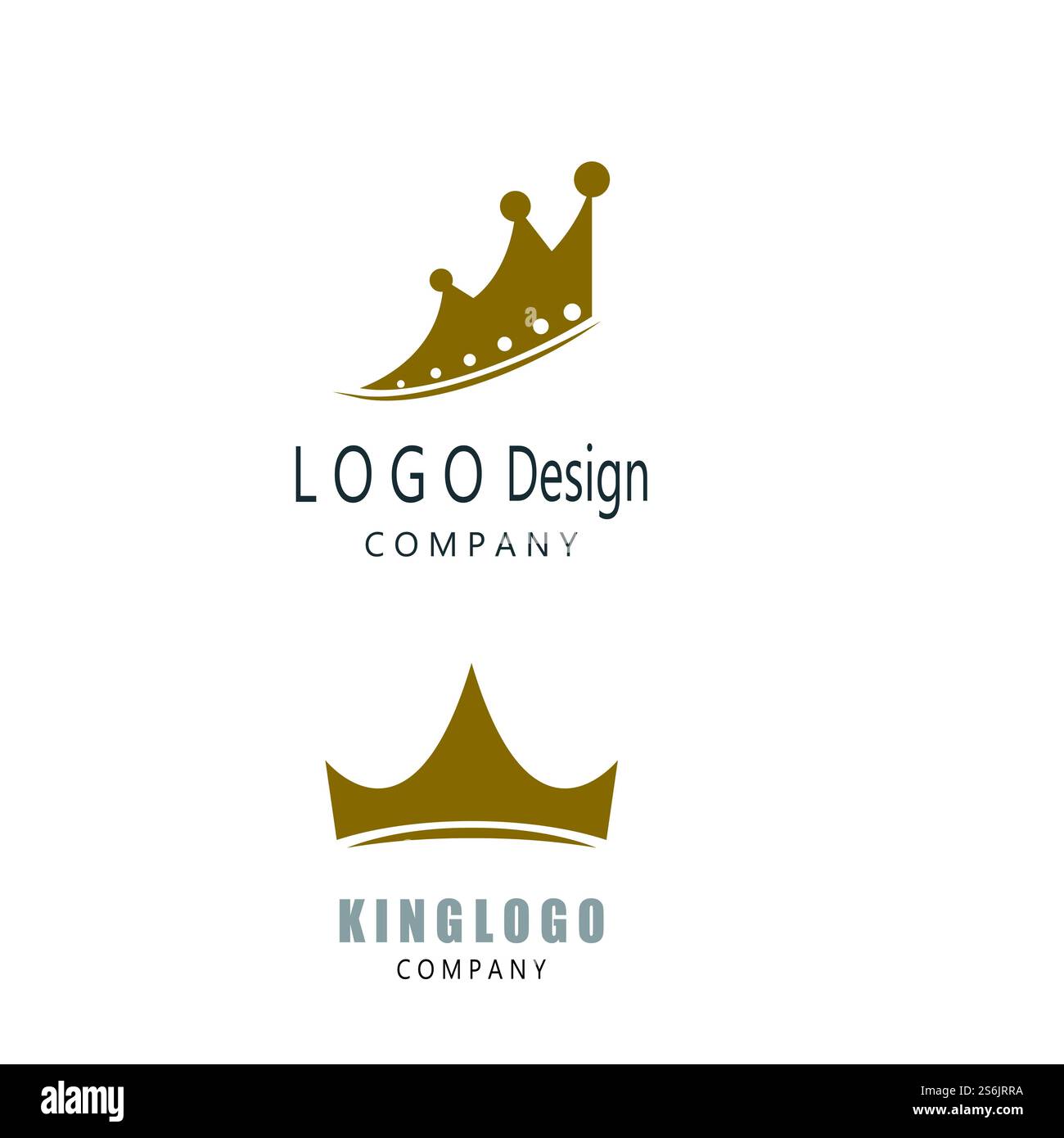 Royal King Queen Crown Elegant Luxury logo design Stock Vector Image ...