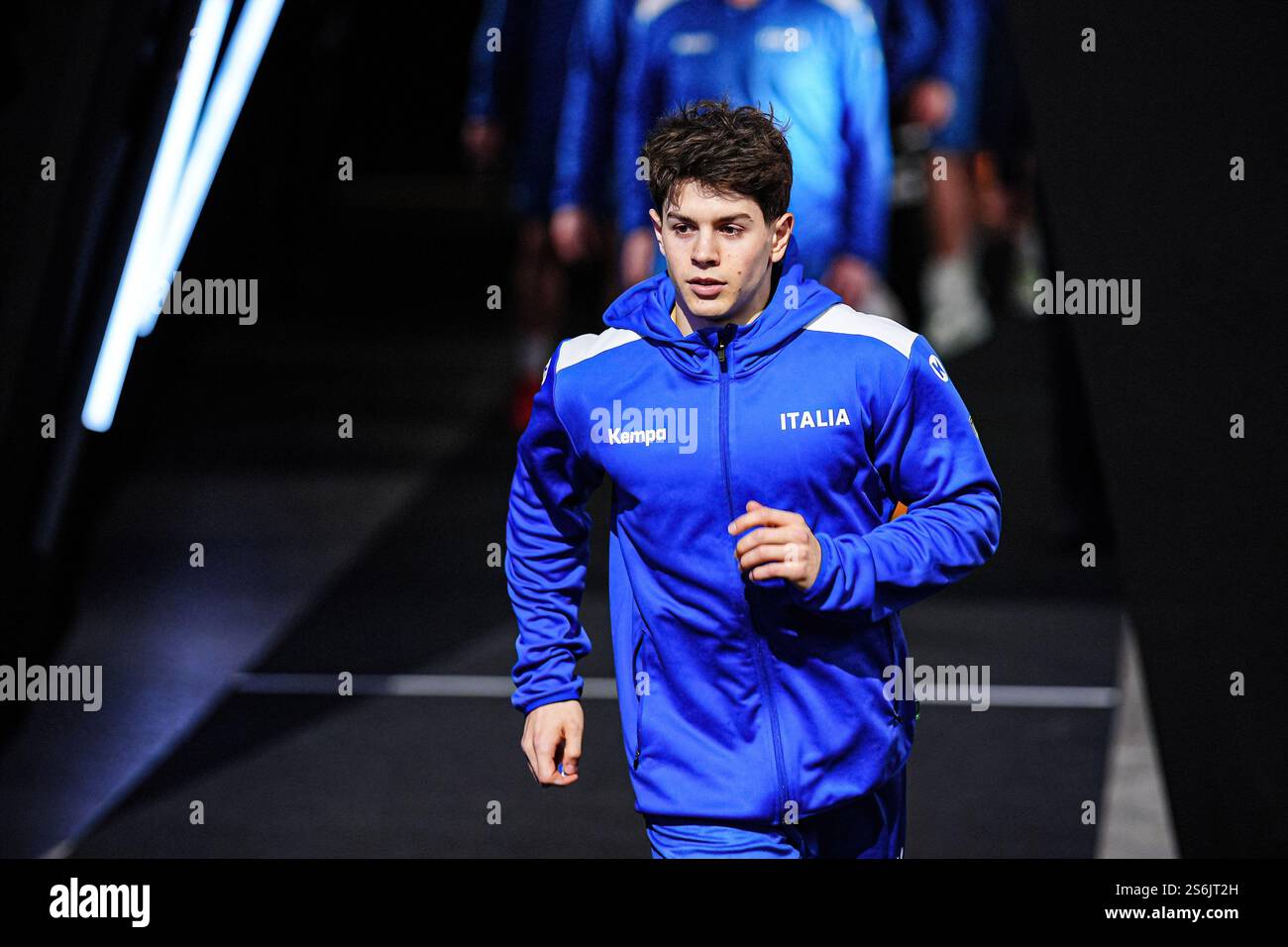 Leo Prantner (Italien, #02) DEN, Italien vs. Algerien, Handball, IHF Weltmeisterschaft 2025 ...