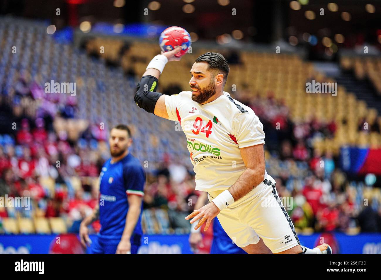 Wurf/Tor Bastien Jean Raphael Khermouche (Algerien, #94) DEN, Italien ...