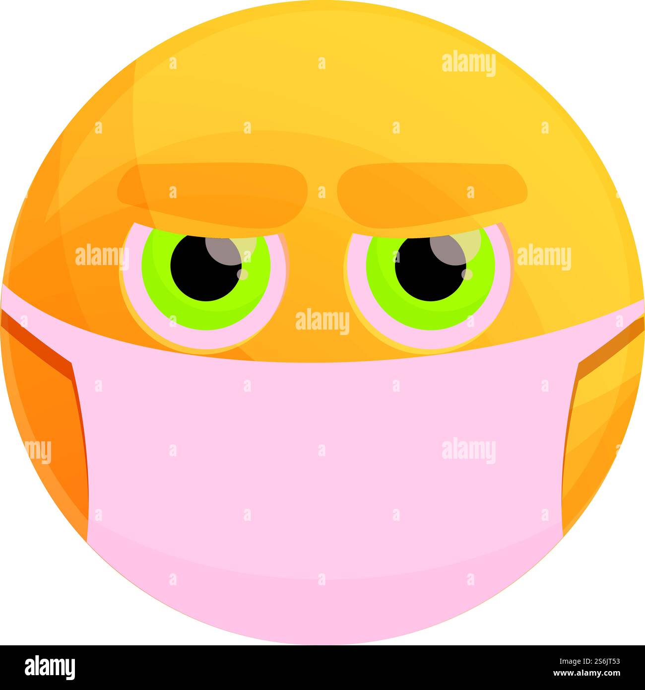 Masked emoticon icon. Cartoon of masked emoticon vector icon for web ...