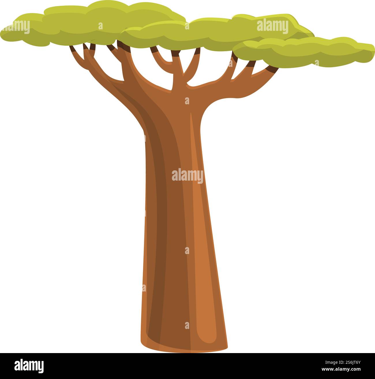 Savanna baobab icon. Cartoon of Savanna baobab vector icon for web ...
