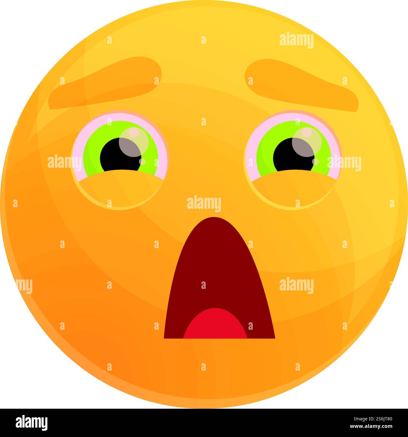 Smile afraid icon. Cartoon of smile afraid vector icon for web design ...