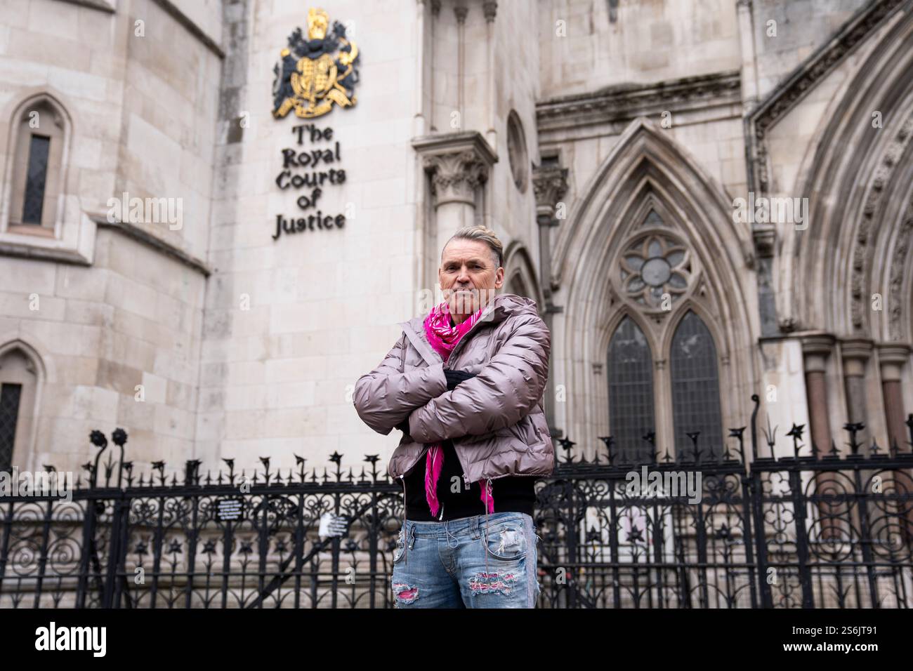 Ecotricity founder Dale Vince outside the Royal Courts of Justice, in ...