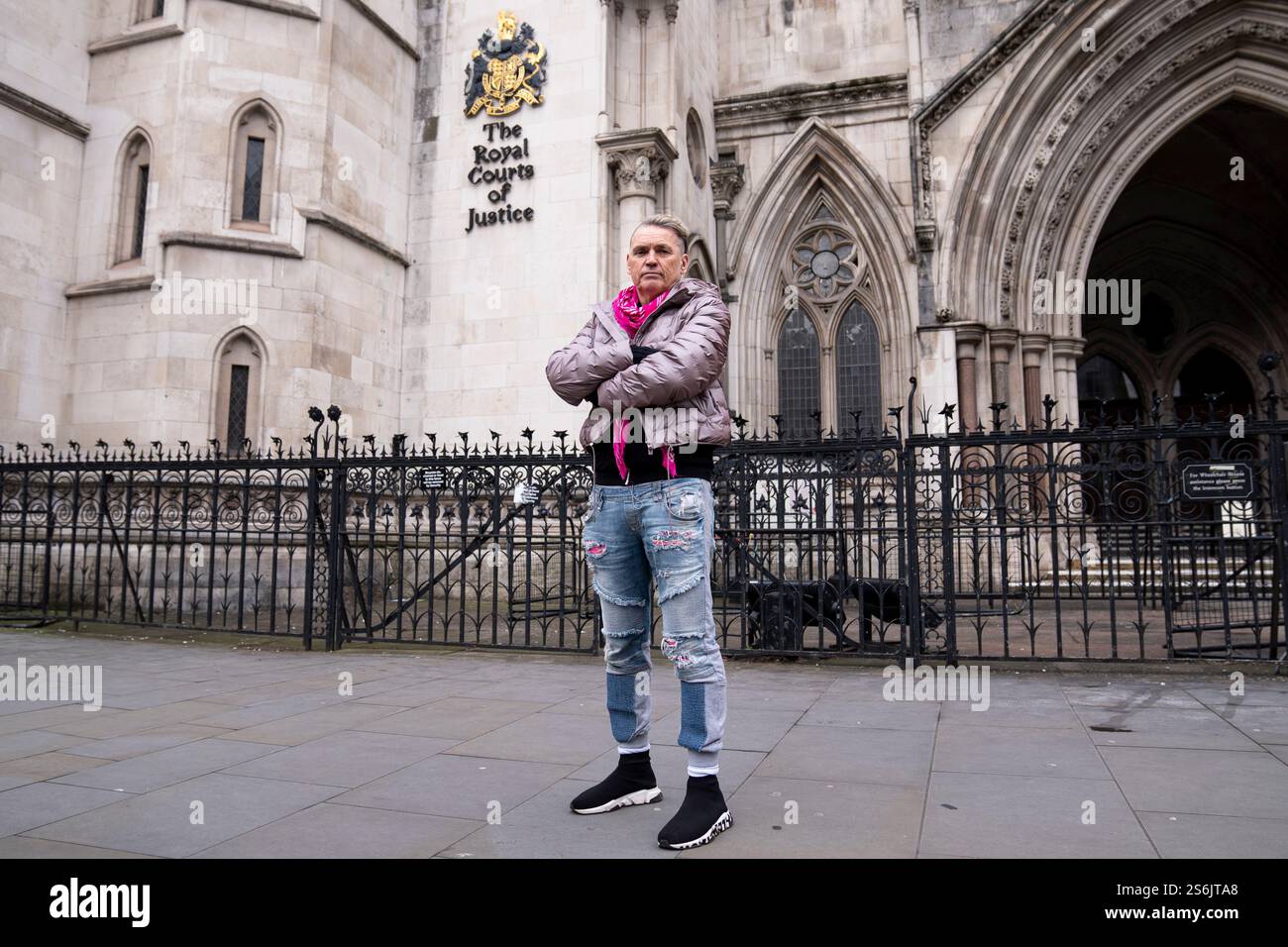 Ecotricity founder Dale Vince outside the Royal Courts of Justice, in ...