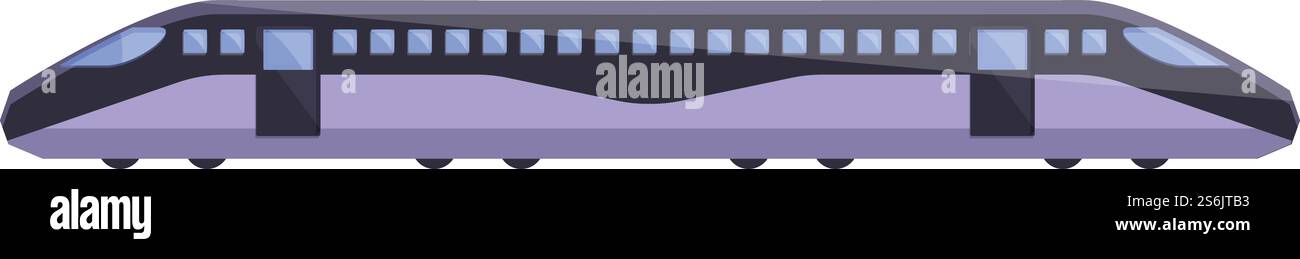 High speed rail icon. Cartoon of High speed rail vector icon for web ...