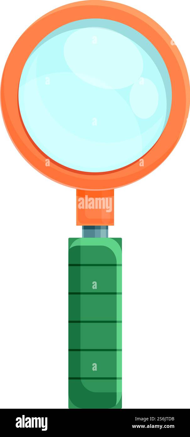 Expedition magnifier icon. Cartoon of Expedition magnifier vector icon ...