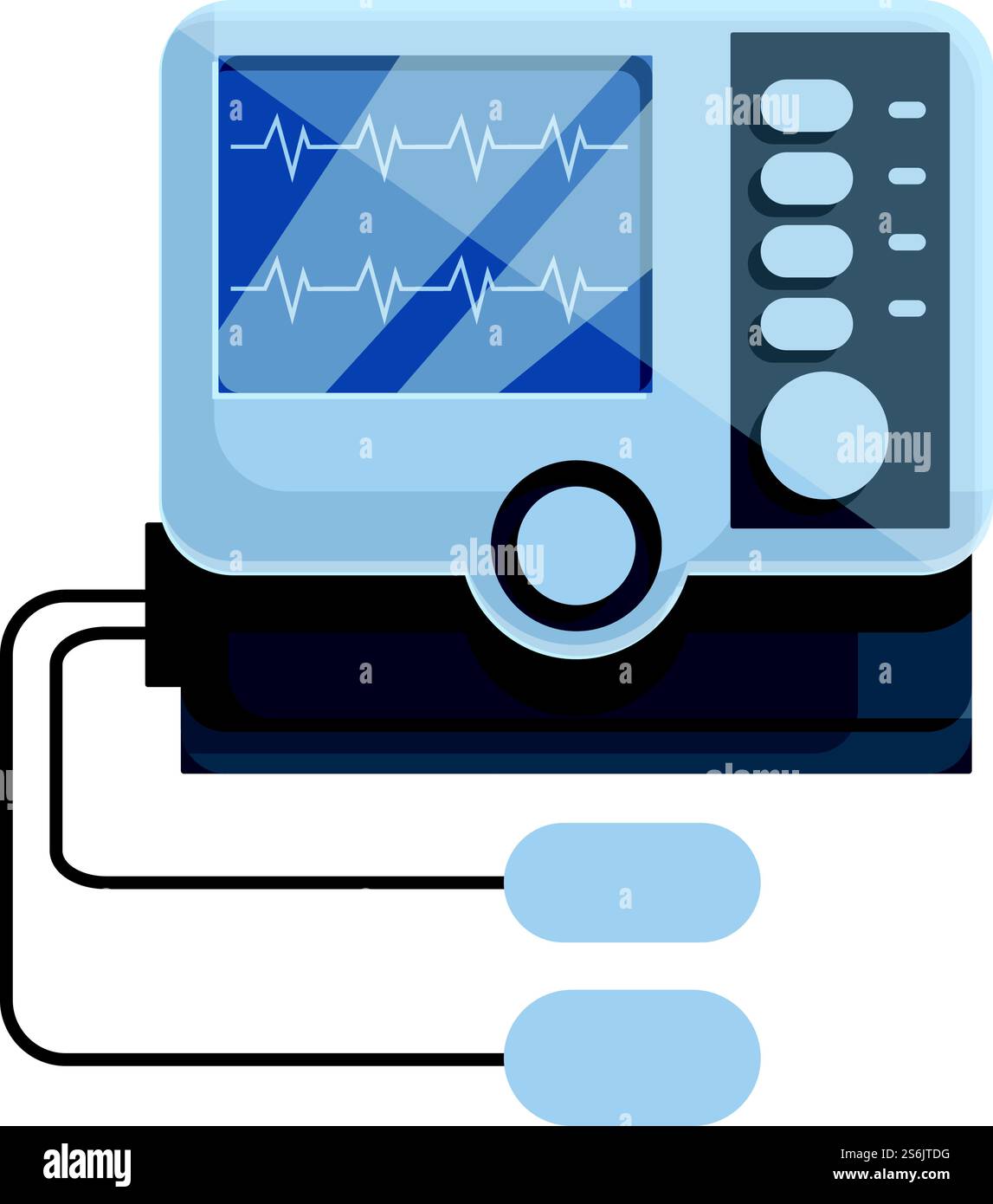 Electric defibrillator icon. Cartoon of Electric defibrillator vector ...