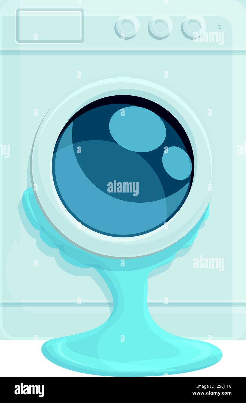 New broken washing machine icon. Cartoon of New broken washing machine ...