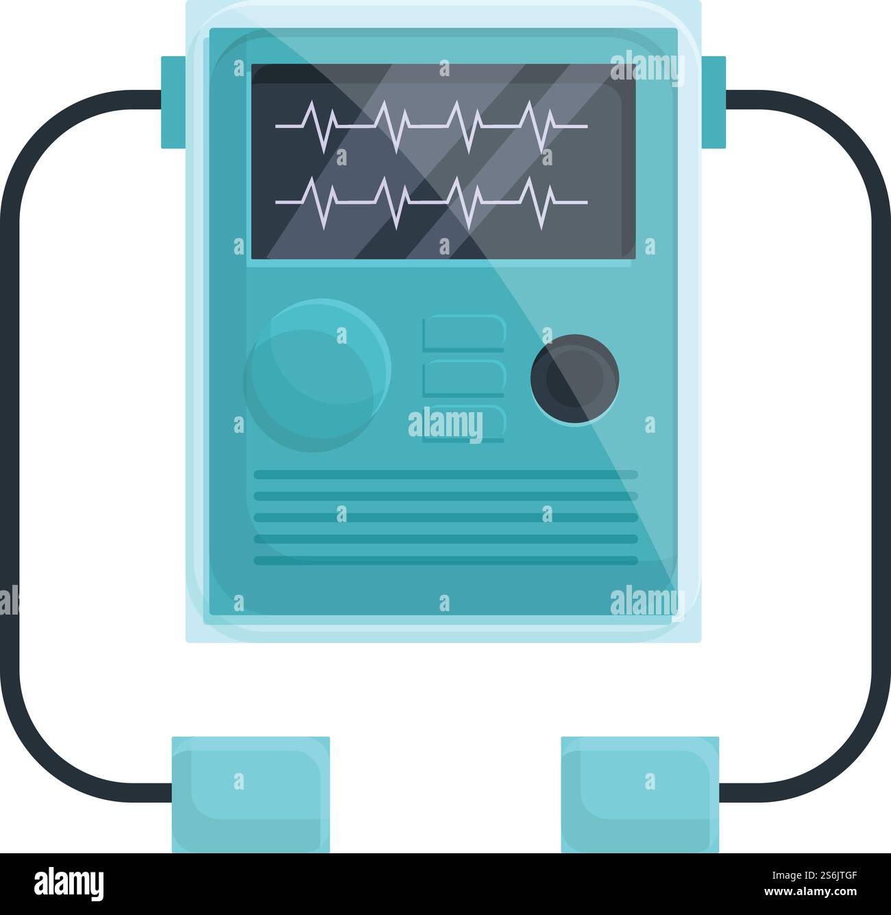 Monitor defibrillator icon. Cartoon of Monitor defibrillator vector ...