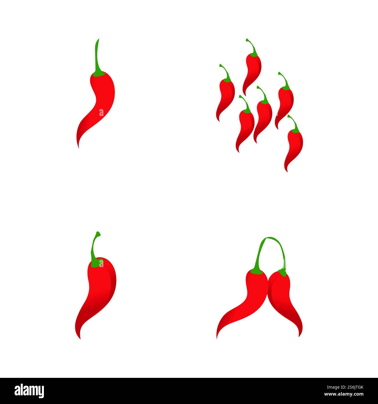 Red hot natural chili icon Template vector Illustration Stock Vector ...