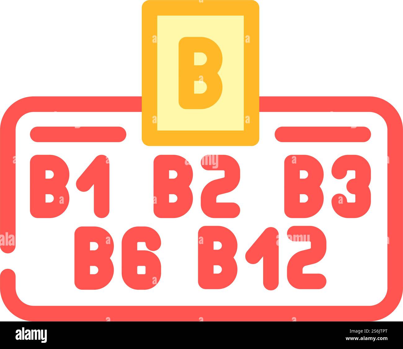 vitamin b group color icon vector. vitamin b group sign. isolated ...