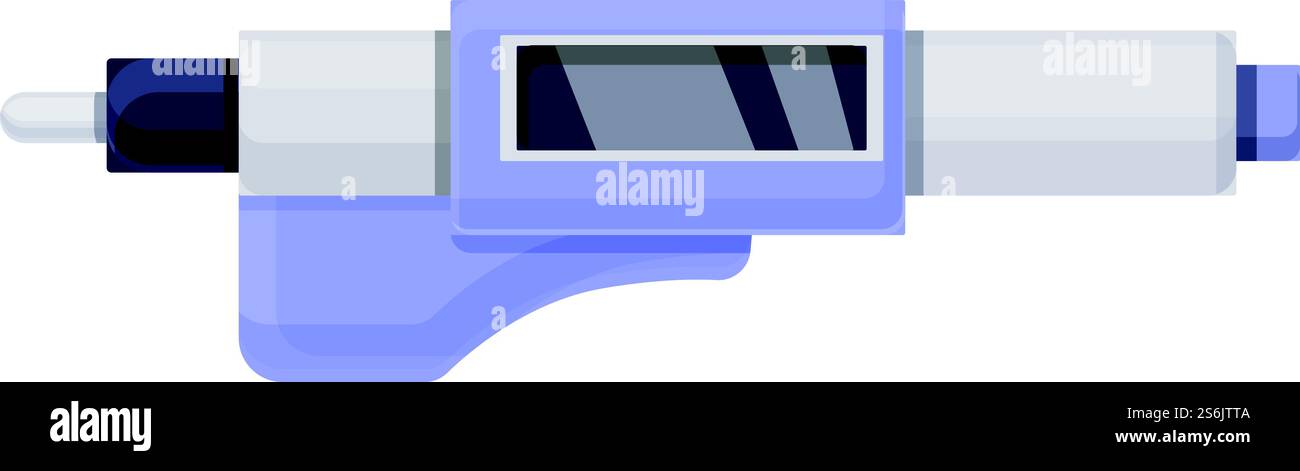 Digital micrometer caliper icon. Cartoon of Digital micrometer caliper ...