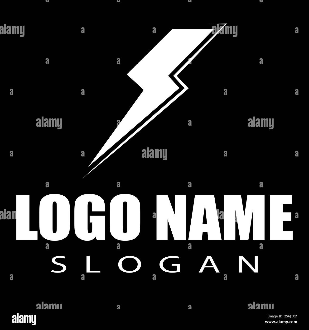 Power lightning logo vector design Stock Vector Image & Art - Alamy