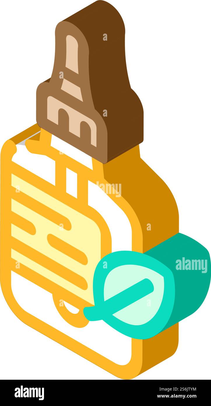 castor oil isometric icon vector. castor oil sign. isolated symbol ...