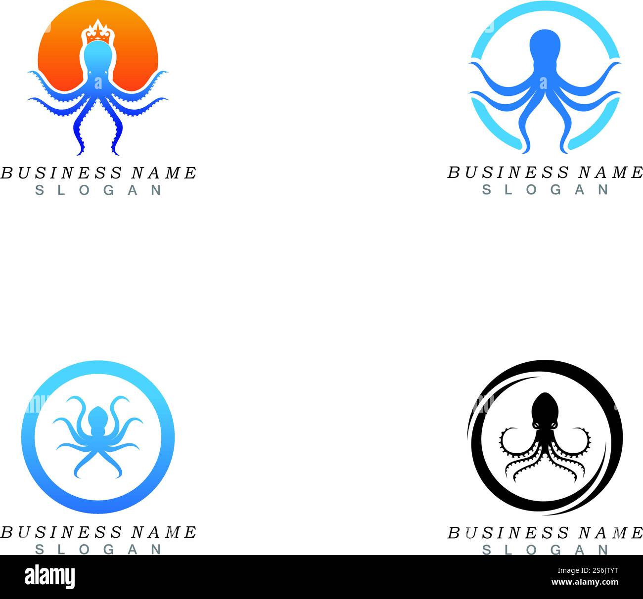 Octopus Silhouette Vector Graphics Stock Vector Image & Art - Alamy