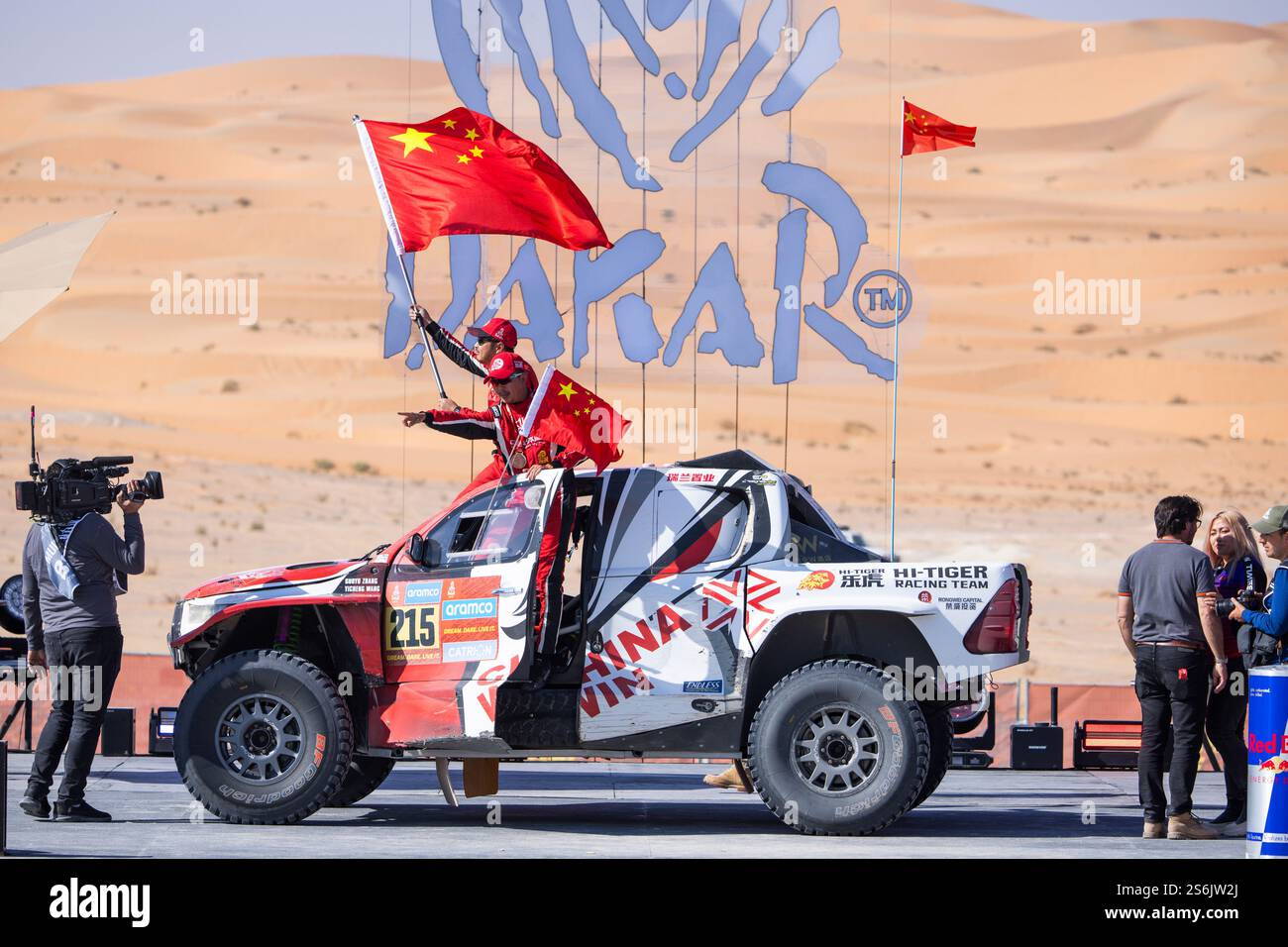 Subaytah, Arabie Saoudite. 17th Jan, 2025. 215 ZHANG Guoyu (chn), WANG Yicheng (chn), Toyota ...