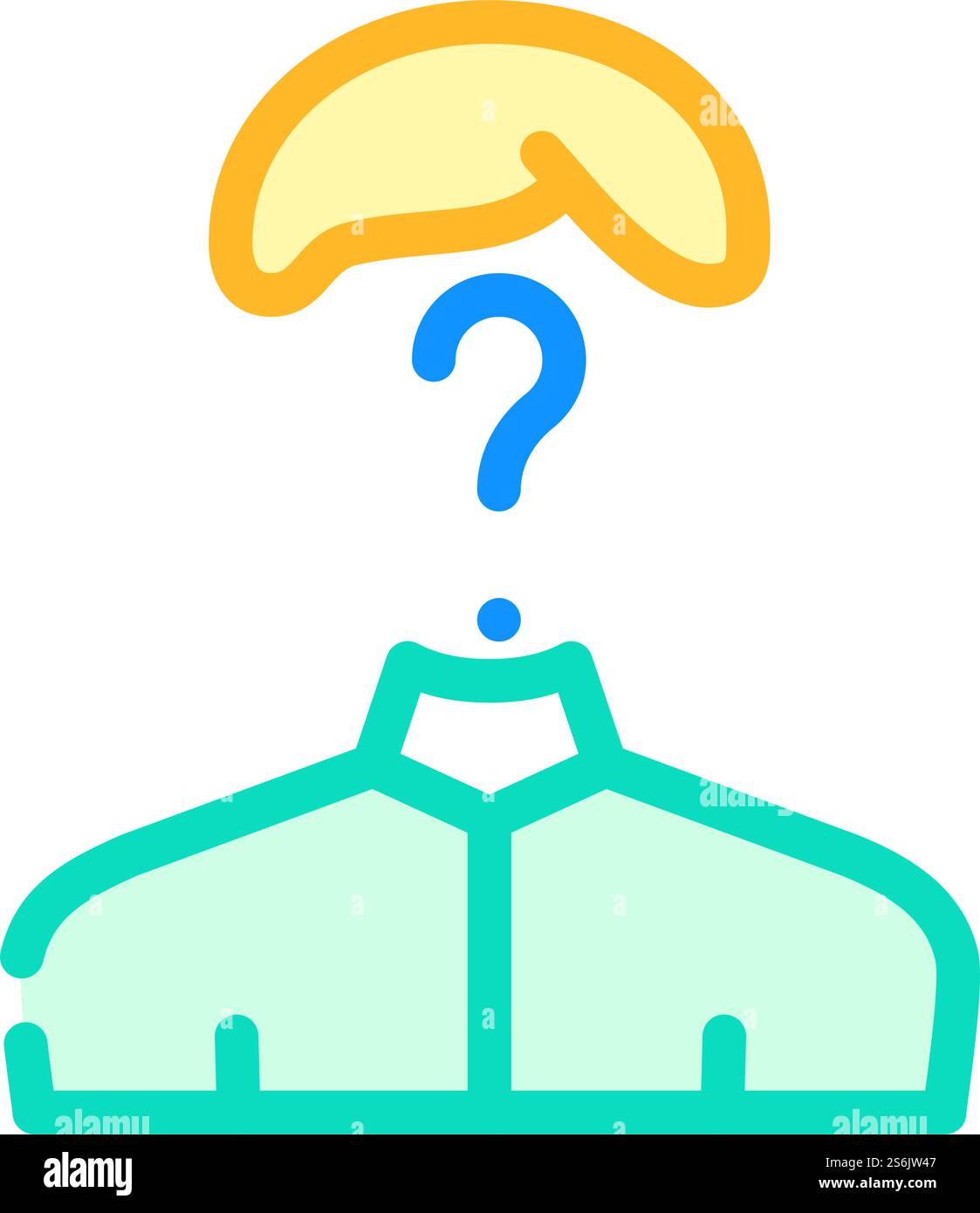 data lack kyc color icon vector. data lack kyc sign. isolated symbol ...